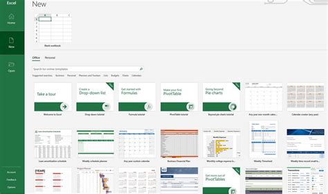21 Excel Start Options Intro To Excel 2016