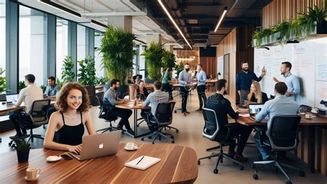 Ai In The Modern Workplace Stock Illustration Illustration Of Technology 372188962