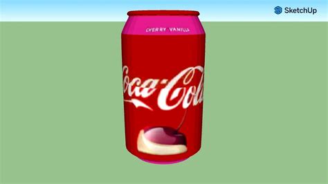 Coca Cola Cherry Vanilla Can 3d Model
