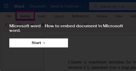Microsoft Word How To Embed Document In Microsoft Word