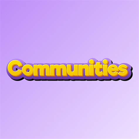 Premium Photo Communities Text Effect Gold  Attractive Background
