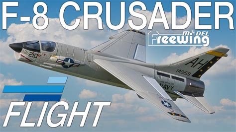 Freewing F 8 Crusader 64mm Edf Jet Flight Motion Rc Youtube