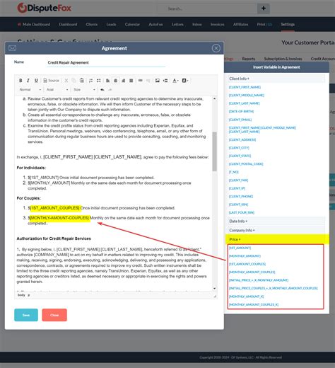 Updating Client Agreement Pricing And Terms A Guide Disputefox