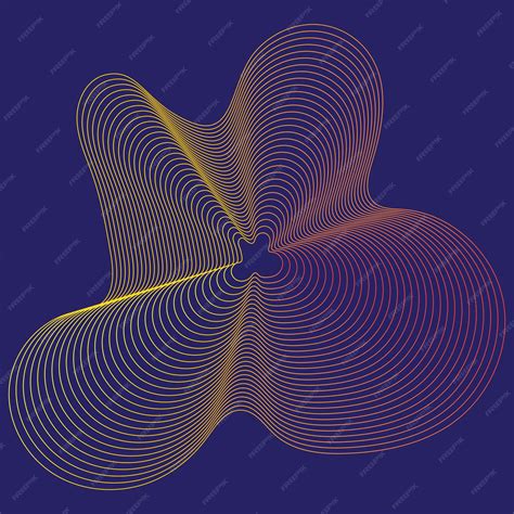 Premium Vector Abstract Geometric Wave Lines