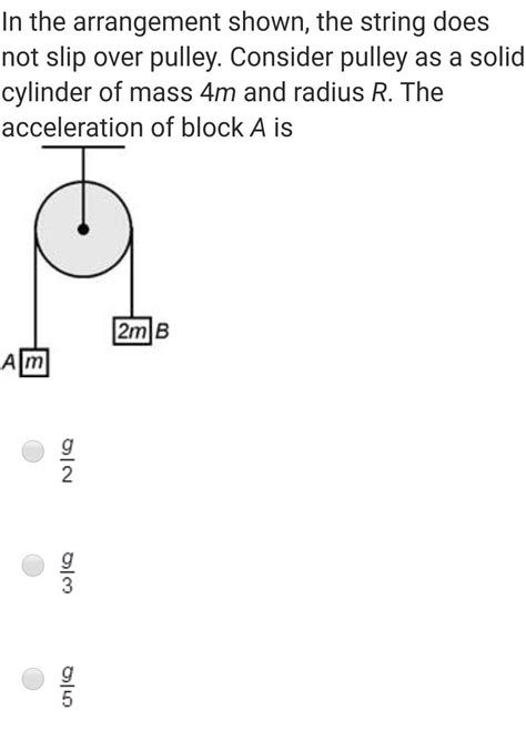 Answered In The Arrangement Shown The String Does Not Slip Over Kunduz