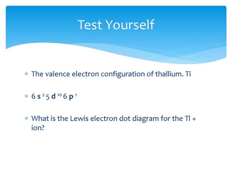 Electron Dot Structure For Thallium