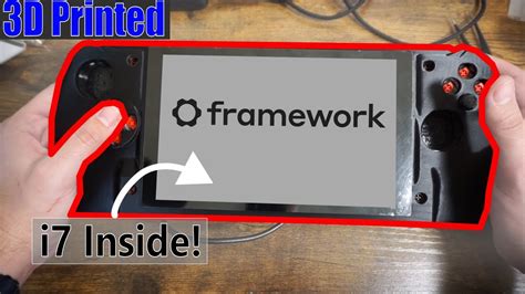 crafting a diy gaming handheld from a framework laptop motherboard