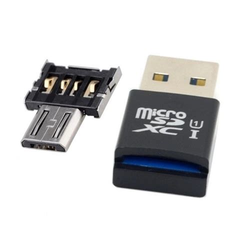 Mini Size USB 3 0 To Micro SD SDXC TF Card Reader W Micro USB5pin OTG Adapter For Tablet Cell Phone