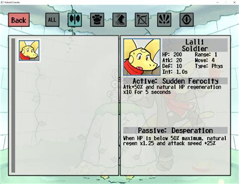 Character Select Screen Update Kobold Crawler Alpha By Mr Frog