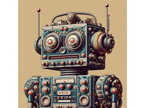 8 Robot Made Of Analog Stereo Equ Bundle By Dianaxstoyanova Thehungryjpeg