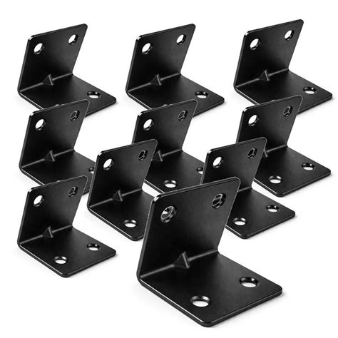 Hooz Winkelverbinder Balkenverbinder Set 30 Mm Stahl Schwarz Für Innen