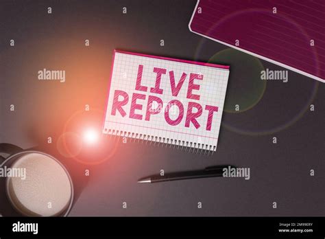 Conceptual Display Live Report Concept Meaning Continuous Stream Of