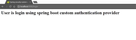 Spring Security Custom Authentication Provider Example Java Developer
