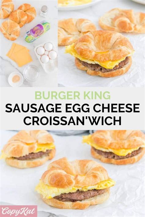 Burger King Croissanwich Recipe Easy Breakfast Copycat Recipe