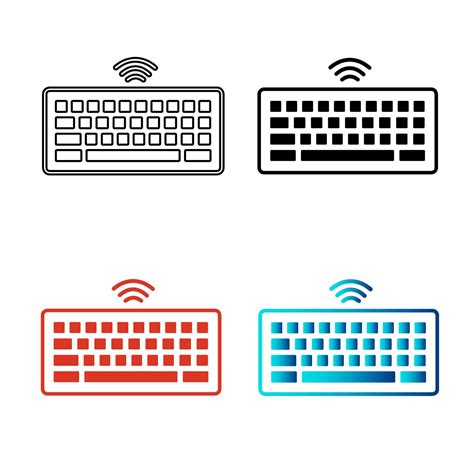 Abstract Wireless Computer Keyboard Silhouette Illustration 25841647 Vector Art At Vecteezy