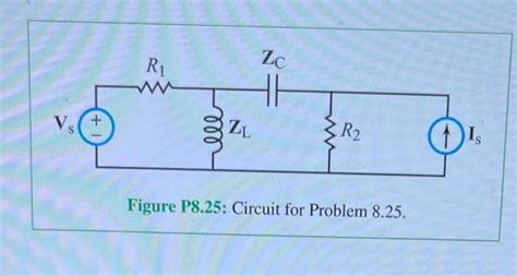 Solved 825 In The Phasor Domain Circuit Of Fig P825