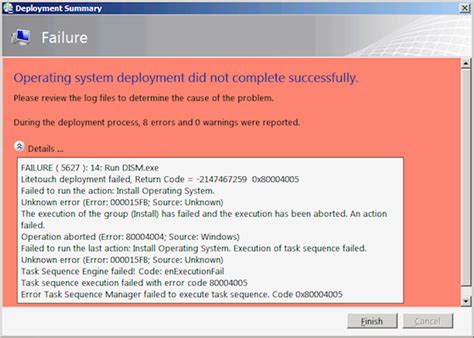 Unattended Windows Deployment Fails With 0x80004005 Under Hyper V