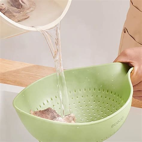 Dual Layer Kitchen Colander Strainer For Blanching Draining And Storage