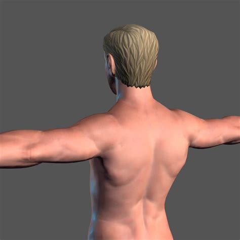 Naked Man Character D Model By IGOR