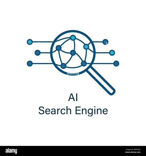 Magnifying Glass Icon With Neural Network Inside Stock Vector Image And Art Alamy