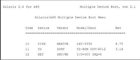 X86 ネットワークからのブート Solstice Adminsuite 23 管理者ガイド