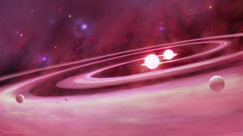 Pink Nebula Galaxy Space Wallpaper