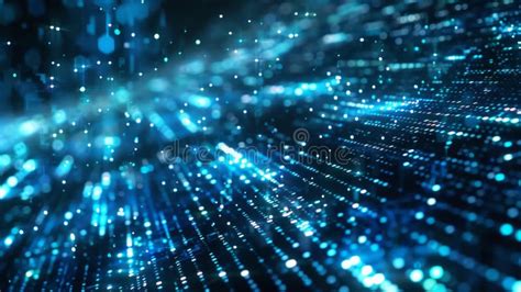 Digital Data Stream Abstract Technology Background Stock Illustration Illustration Of Glow