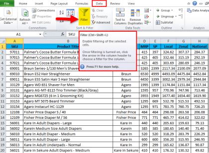 AutoFilter In Excel Examples How To Use AutoFilter