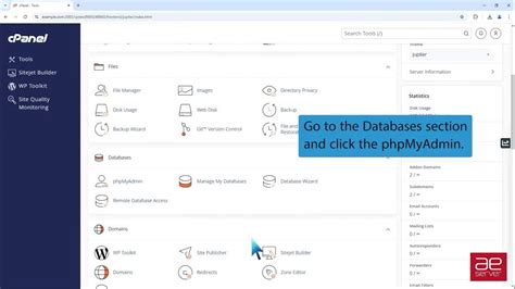 How To Optimize The Database Via Phpmyadmin In Cpanel With Aeserver