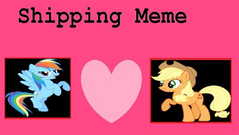 Shipping Meme Rainbow Dash X Applejack By Jussonic On Deviantart