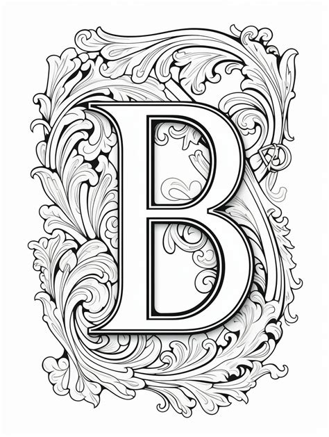 41 Dibujos De Letra B Para Colorear ¡un Mundo Caprichoso De B Te Espera