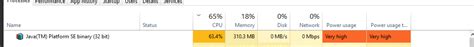 Java Platform Se Binary 32 Bit Is Using All My System Resources But I
