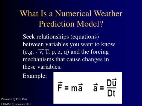 Ppt What Is A Numerical Weather Prediction Model Powerpoint Presentation Id 3433060