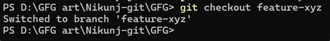 How To Checkout New Banch In Git GeeksforGeeks