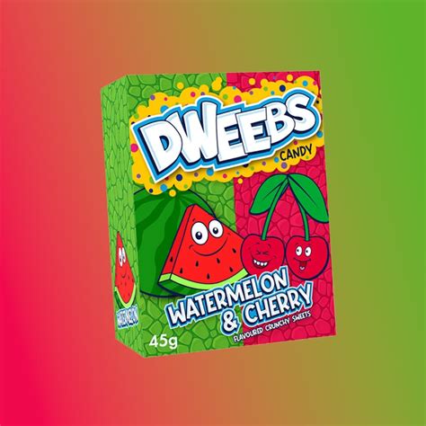 Dweebs Watermelon And Cherry Görögdinnye és Cseresznye ízű Cukorka 45g