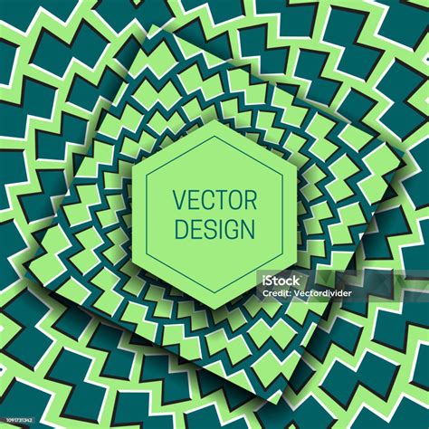 착시 녹색 음영 배경 텍스트 6 각형 프레임 이동 유행 포장 디자인 또는 표지 템플릿 그림자에 대한 스톡 벡터 아트 및 기타 이미지 그림자 녹색 다층 효과 Istock