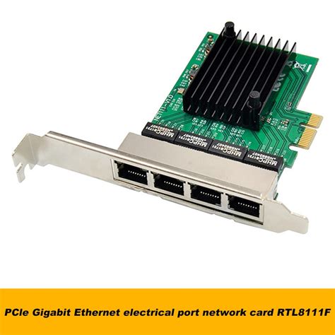 Pci E X1 Gigabit Network Card Pci Express 4 Port Ethernet Network Card Rtl8111f Ethernet Lan