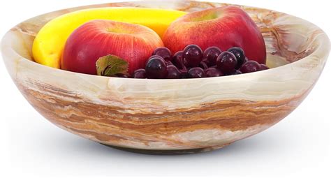 Radicaln Marble Fruit Bowl 10 Green Onyx Handmade Fruit And Vegetable Holder