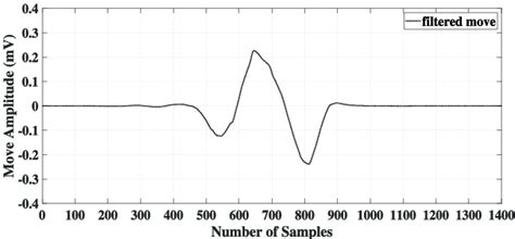 Motion Signature Acquired After Applying Moving Average Filters