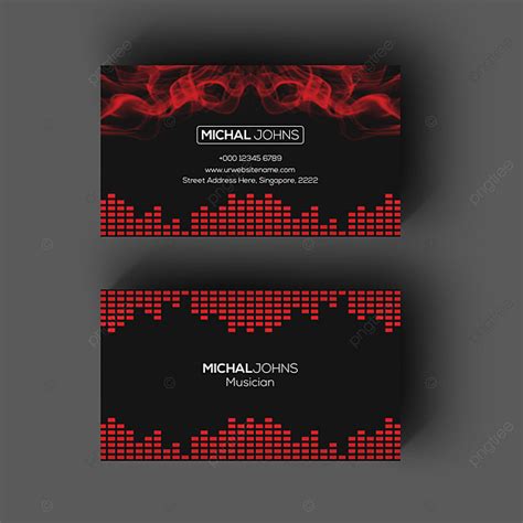Musician Business Card Template Download On Pngtree