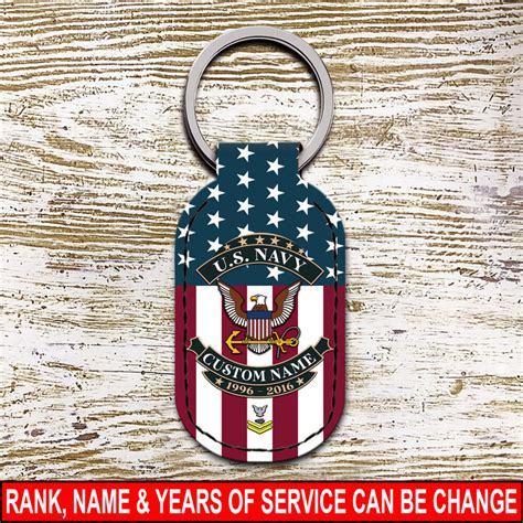 Us Navy Keychain Proud Us Veteran