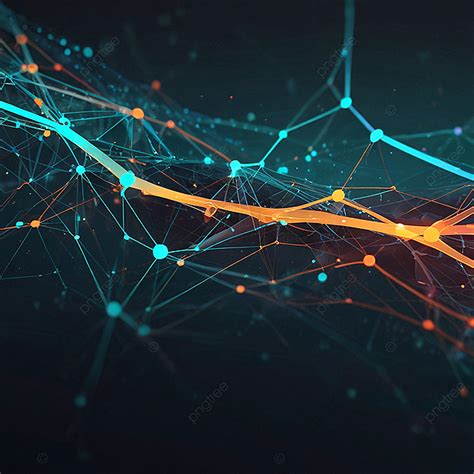 Linksphere Smooth Connections In Teal And Orange Background Technology