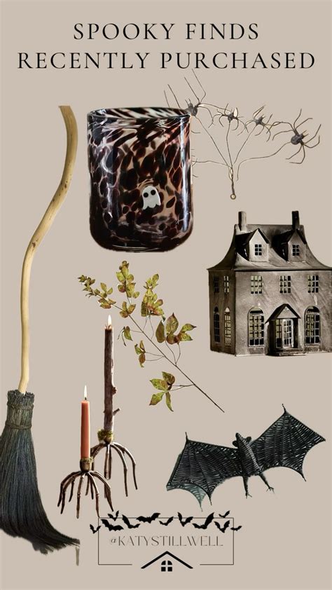 Spooky Home Decor Finds Minimalist Halloween Classy Halloween Decor