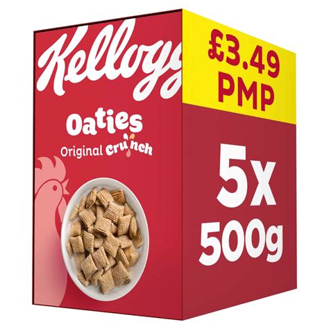 Kelloggs Oaties Original Crunch Breakfast Cereal 5 X 500g Pmp £3 49 Bestway