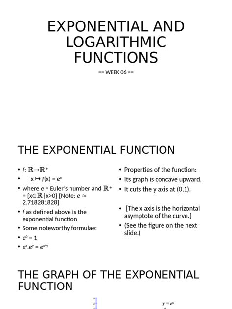 06 Exponential Functions Pdf Exponential Function Logarithm