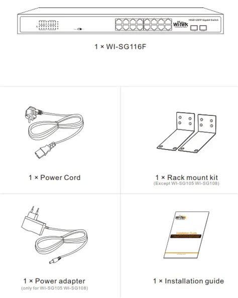 guida all installazione degli switch gigabit wi tek serie wi sg