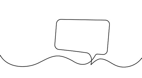 말풍선 연속 한 라인 아트 대화 연설 거품 그림 그리기 연속 한 줄 테두리 텍스트 상자 메시지 요소입니다 벡터 그림 0명에 대한 스톡 벡터 아트 및 기타 이미지 Istock