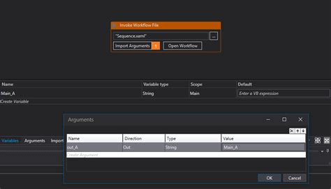 invoke workflow file activity doesn t return value help uipath
