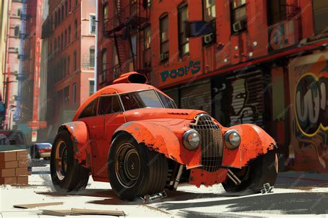 Premium Photo Parked Paralle Car Caroon Ilustrarion