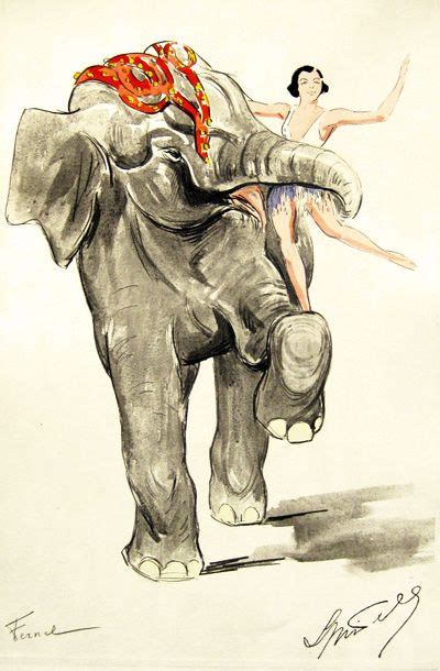Vintage Circus Elephant Poster